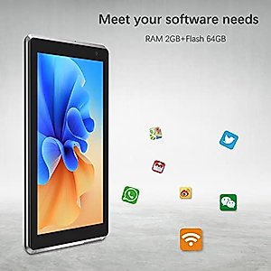CUPEISI 2023 Newest 2 in 1 Tablet, 10 inch Android 11 Tablets with Keyboard Case Mouse Stylus, 4GB RAM+64GB ROM 1.8GHz Quad Core, 1280 * 800 IPS HD Touch Screen, 8MP Dual Camera (Gray)