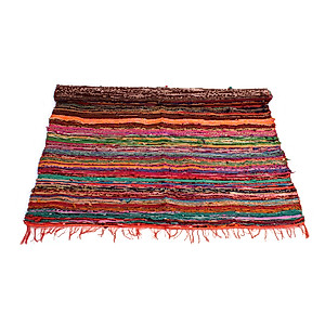 Handmade Braided Chindi Rug, Rag Rug, Area Rug, Carpet Rug, Runner Rug 3x5 Foot, 4x6 Foot, 5x7 Foot, Carpet Rug (4x6 Foot)