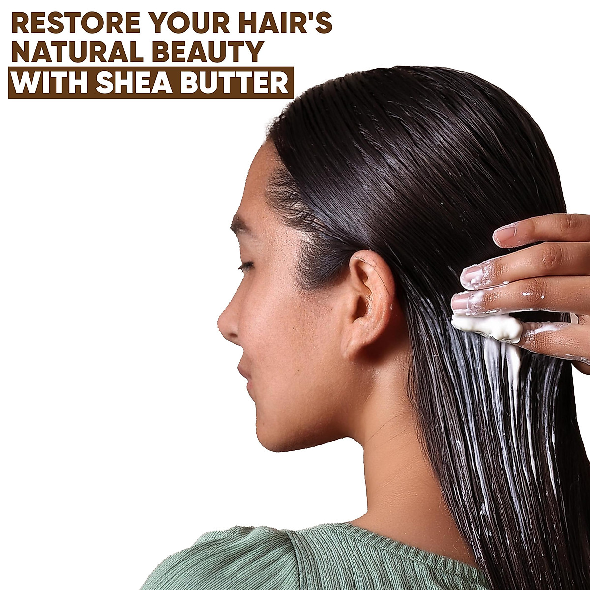 HERBOGANIC Pure Raw African Shea Butter, Organic White Ivory Premium 100% Natural Unrefined Ghana Skin Beauty Care Face Body Hair Scalp Non GMO (5 Lb) (Shea Butter 5 LB)