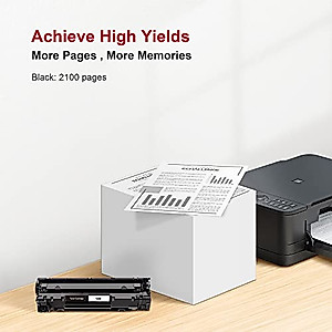 ECHALLENGE CRG126 CRG-126 Compatible Toner Cartridge Replacement for Canon 126 CRG126 CRG-126 to Use with ImageCLASS LBP6230dw LBP6200d MF4770n D530 (2 Black)