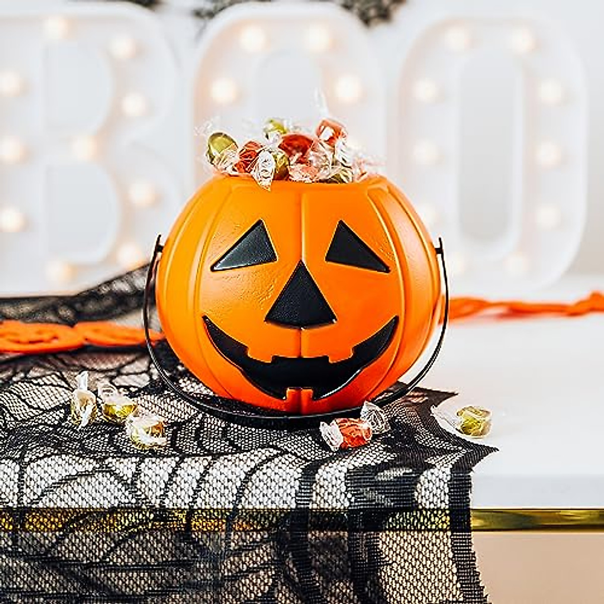 Amaxiu Halloween Fireplace Mantle Scarf, Spiderweb Mantel Decor Black Lace Fireplace Mantle Cover 18 x 96 in Festive Halloween Party Decorations Gothic Indoor Decor