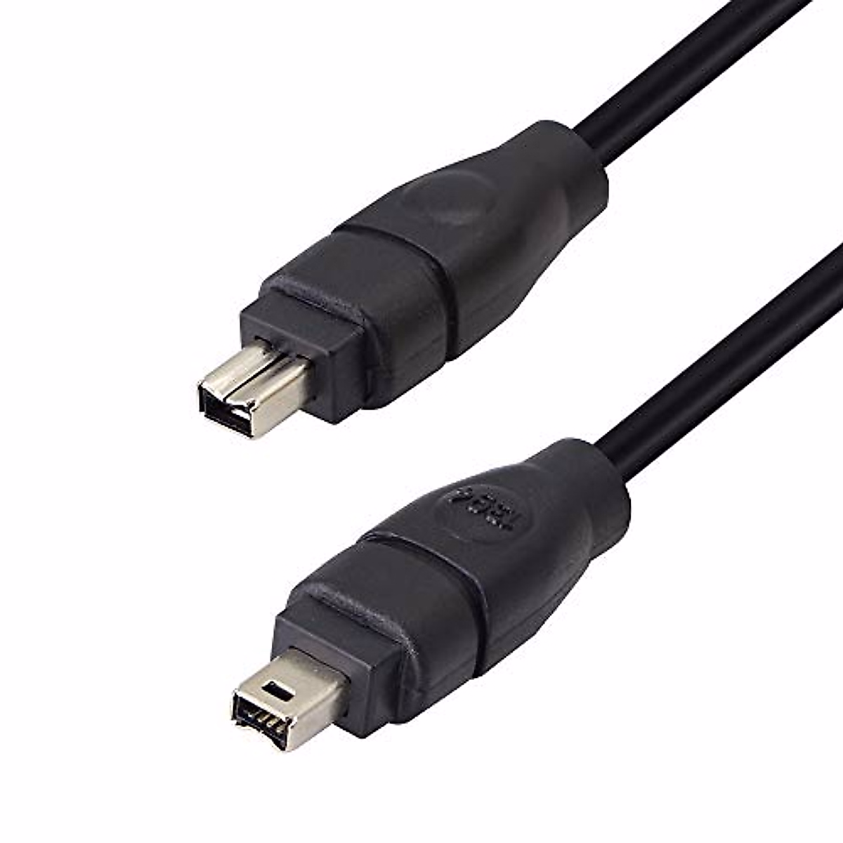 GINTOOYUN FireWire 400 Cable Cord 4 Pin to 4 Pin Male to Male iLink DV Cable Firewire 400 IEEE 1394 Cord for Computer Laptop PC to Camcorder - 6 Feet Black