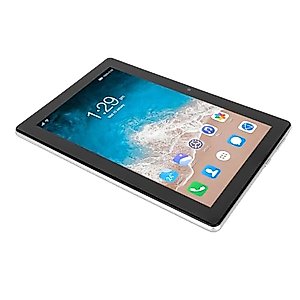 Honio Smart Tablet, Dual Camera 8800mAh Octa Core CPU WiFi Tablet 6GB+128GB Storage Reading (Silver)