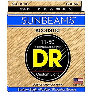 DR Strings Sunbeam - Phosphor Bronze AcousticRound Core 11-50