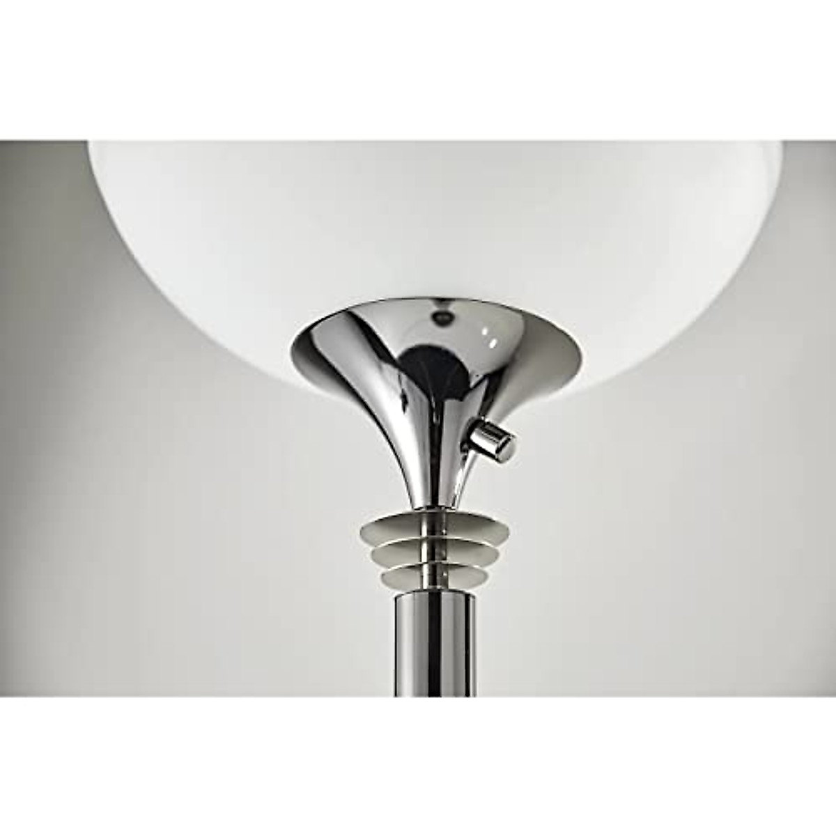 Adesso Home 5120-01 Transitional Two Light Floor Lamp from Metropolis Collection Finish, Black Nickel