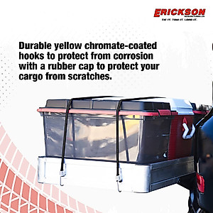 Erickson 06845 Black 36" Industrial Bungey Cord, (Pack of 4)