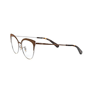 Coach HC5108 Prescription Eyewear Frames, Brown Silver Gold Gradient/Demo Lens, 54 mm