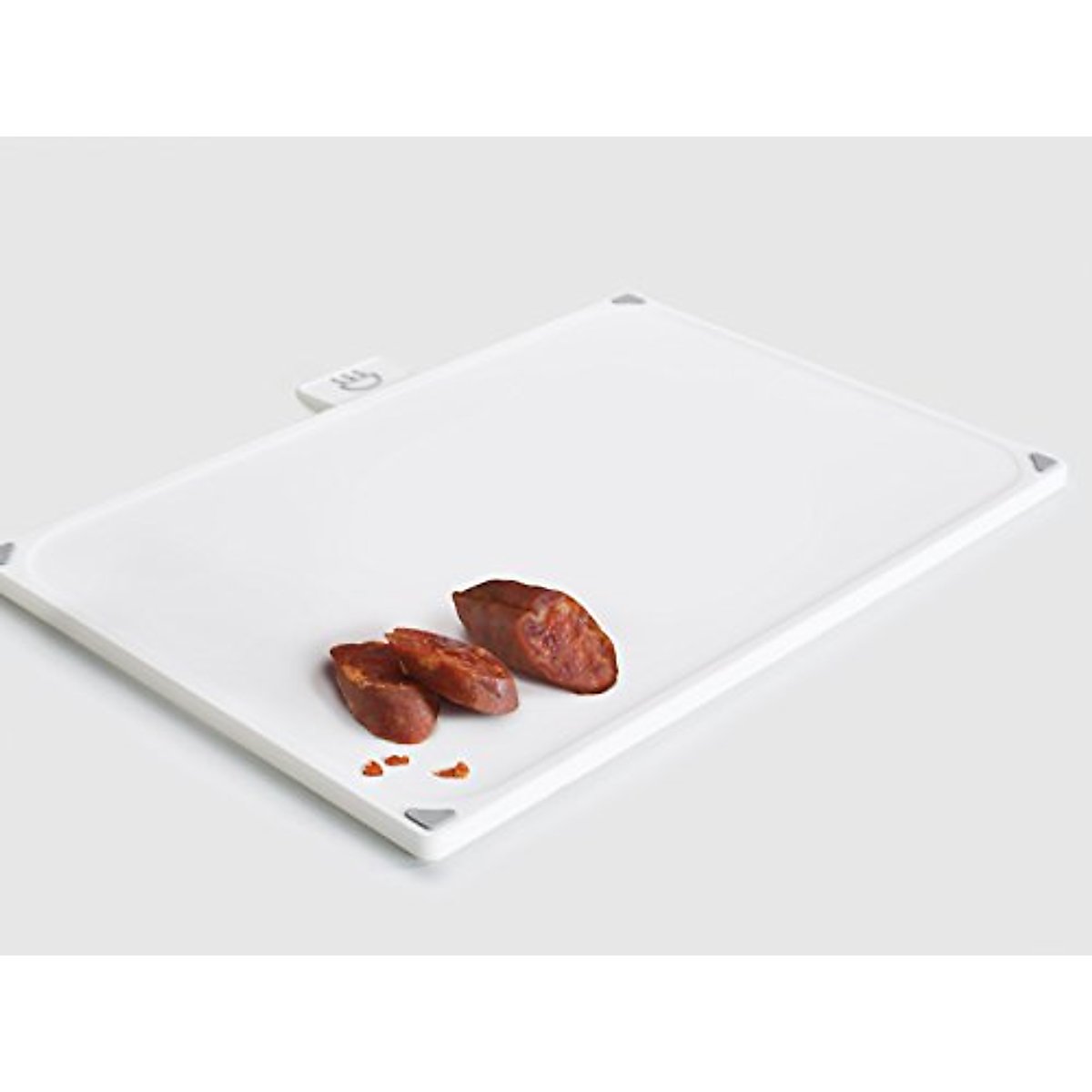 Joseph Joseph Index Plastic Cutting Board Set with Storage Case Color-Coded Dishwasher-Safe Non-Slip, Large, Silver (60134)