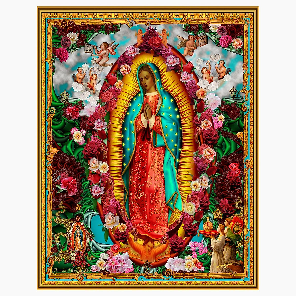 CafePress Our Lady Of Guadalupe Greeting Cards Greeting Card (20-pack), Note Card with Blank Inside, Birthday Card Matte