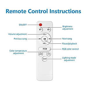 WZTO 36W LED Music Ceiling Light with Bluetooth Speaker, RGB LED Flush Mount Smartphone APP Control Remote Color Changing Ceiling Lamp, Waterproof Light Fixture for Kids Room Bedroom