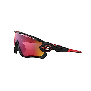 Oakley Men's OO9290 Jawbreaker Rectangular Sunglasses, Matte Black/Prizm Road, 31 mm