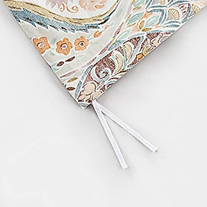 YuHeGuoJi Beige Paisley Duvet Cover Queen 100% Cotton Rust Floral Duvet Cover 3 Pcs Set 1 Exotic Boho Damask Patterned Duvet Cover with Zipper Ties 2 Pillowcases Bohemian Flower Bedding Set Soft