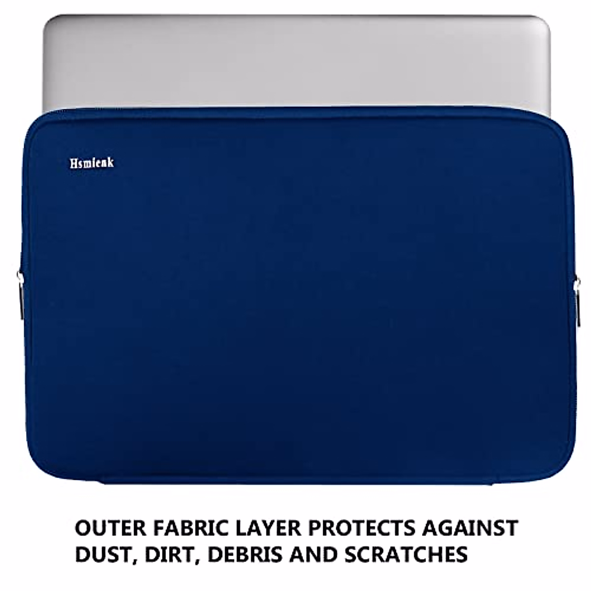 15.6 Inch Laptop Sleeve, Durable Shockproof Protective Cover Flip Case Briefcase Carrying Bag Compatible with 15.6" HP, ASUS, Lenovo, Acer, Notebook, Computer, Ultrabook, Chromebook, Blue