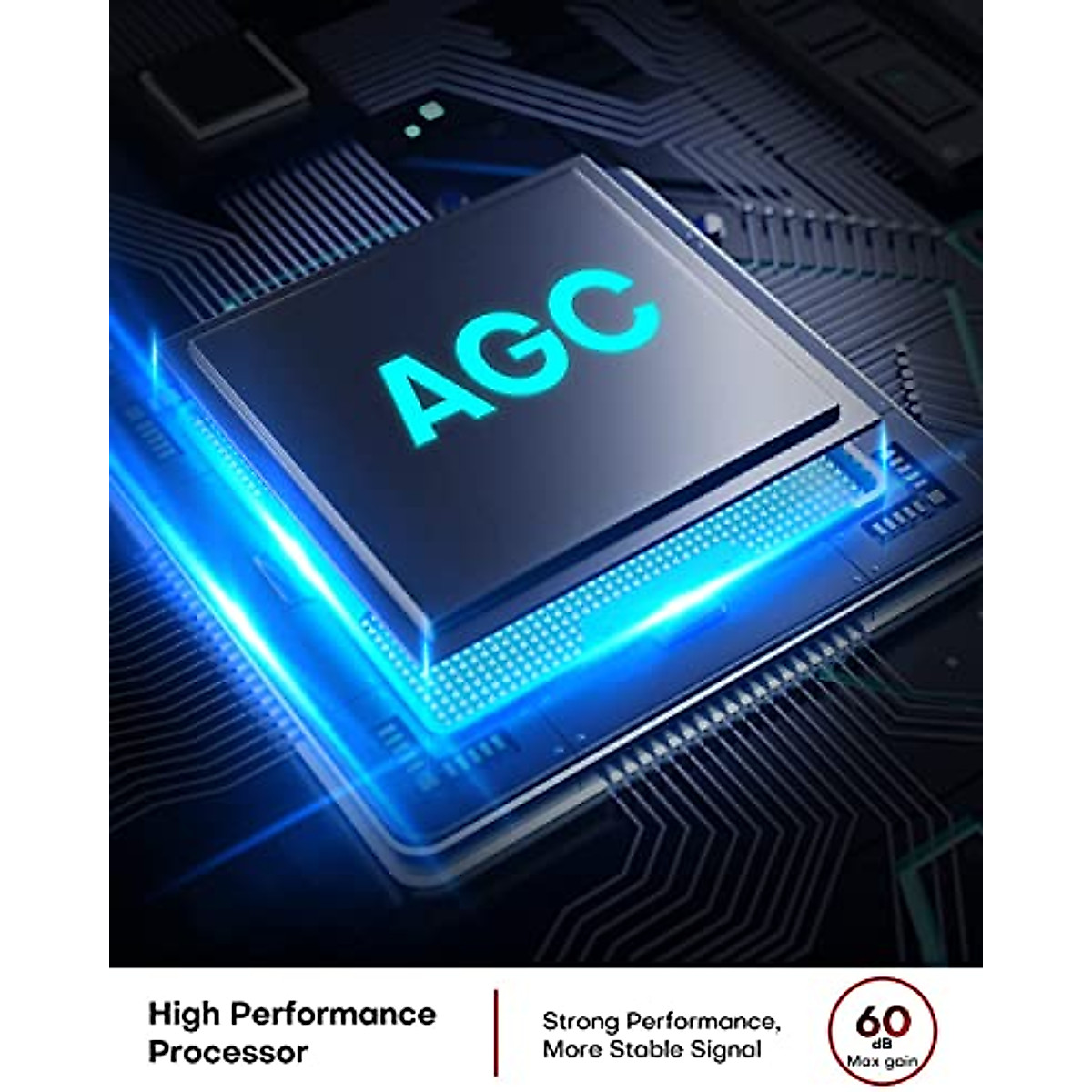 Hiboost Cell Phone Signal Booster for Home and Office, 4,000 sq ft, Boost 5G 4G LTE Data for Verizon AT&T and All U.S. Carriers, FCC Approved