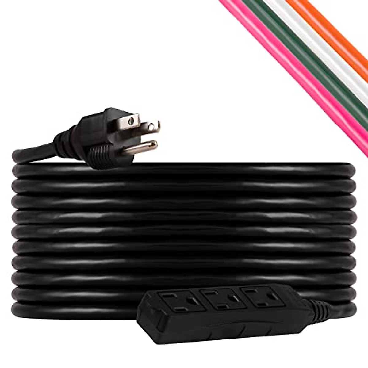 UltraPro 25ft Outdoor Extension Cord - Heavy Duty 3 Outlet