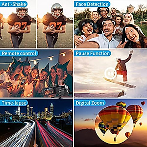 4K Video Camera Camcorders 30MP Ultra HD Infrared Night Vision Wifi Vlogging Camera for YouTube 30X Digital Zoom Touch Screen Camera Recorder with Wide-Angle Lens,32GB SD card、Infrared Flashlight