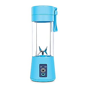 JzcsdkSIL Multifunction Electric Orange Press Portable USB Blender Small Juicer Fruit Cooking Machine Charging Juicer Cup Lifestyle Gadget Detachable Juicer Easy-to-clean Blender, Blue