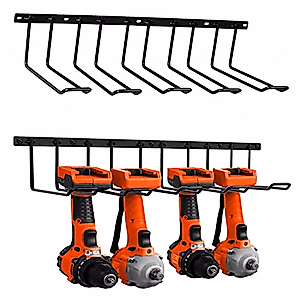 Bygytyo Heavy Duty Floating Tool Shelf, Power Tool Organizer for Handheld Power Tools, Drill Holder Wall Mount Storage Rack, 100# Weight Limit, Compact Removable Design, Perfect for Father's Day