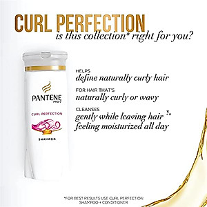 Pantene Pro-V Curly Perfection Moisturizing Shampoo 12.6 oz (Pack of 3)