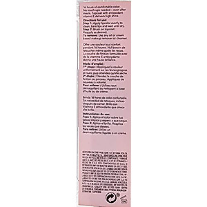 Revlon Liquid Lipstick with Clear Lip Gloss, ColorStay Face Makeup, Overtime Lipcolor, Dual Ended with Vitamin E in Red/ Coral, Cherry Time (580), 0.07 Oz