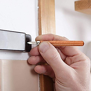 Marking Knife Woodworking Marking Knife Thin Blade Dual Double Bevel Striking Knife Hardened Mn-V Steel Heat Treated Striking Marking Knife (2 Pieces)