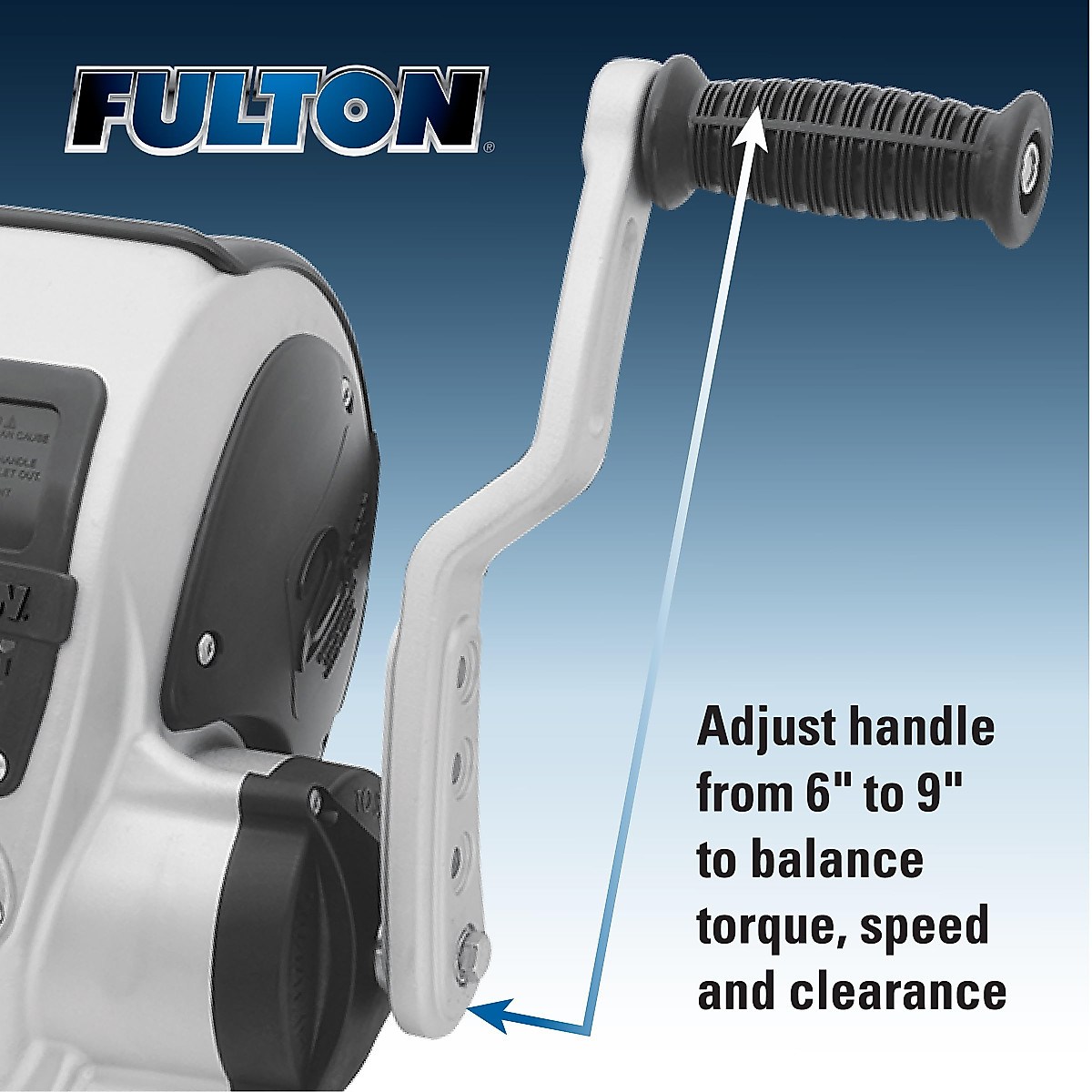 Fulton FW20000101 F2 Trailer Winch with Strap - 2000 lb. Load Capacity