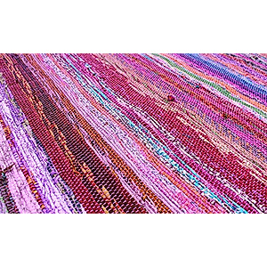 Handmade Braided Chindi Rug, Rag Rug, Area Rug, Carpet Rug, Runner Rug 3x5 Foot, 4x6 Foot, 5x7 Foot, Carpet Area Rug (3x5 Ft (36x60 Inch))