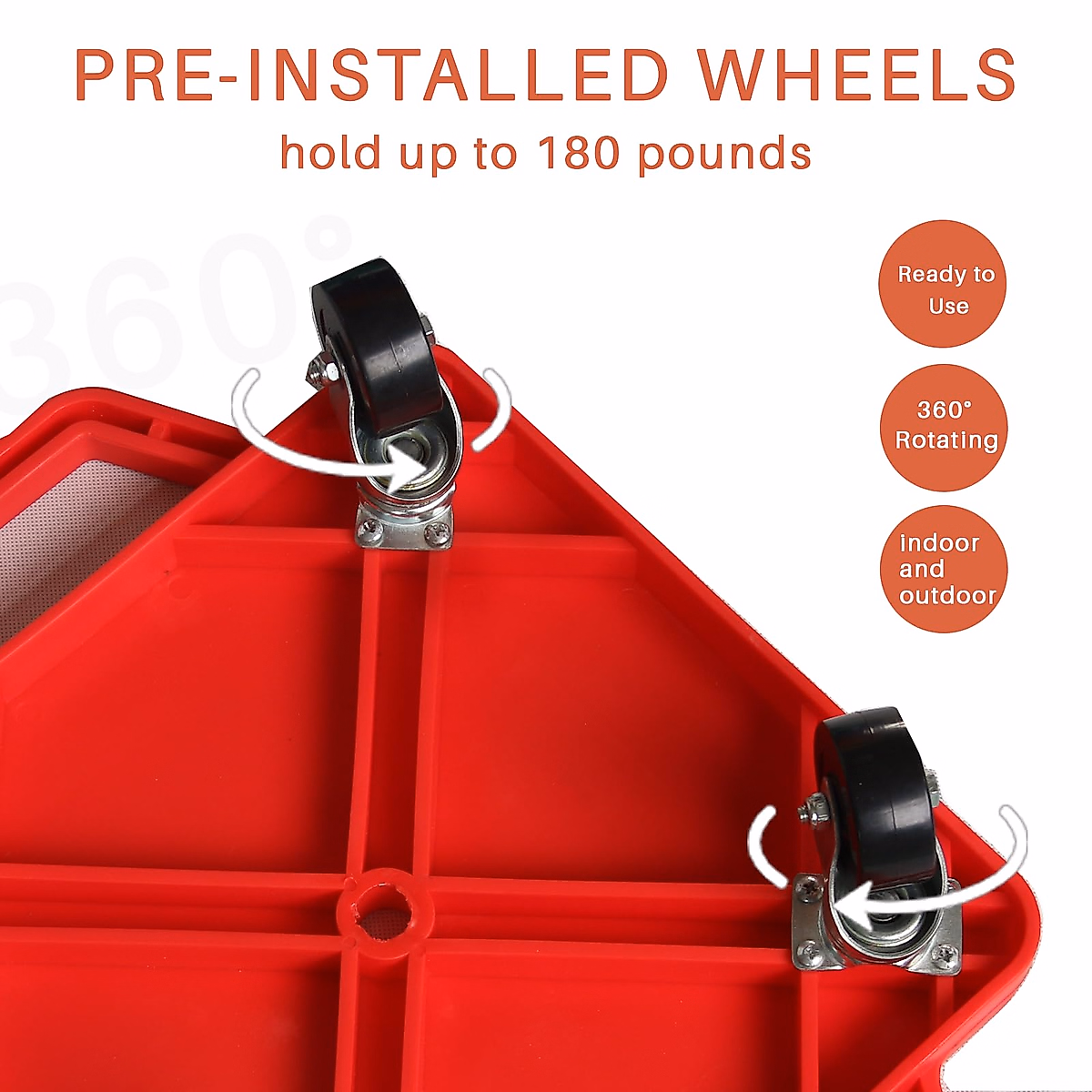 romrex 2 Plastic Scooter Boards with Handles for Kids Sitting and Sports Training, with 1 Ring, 2 Ropes and 4 Beanbags, Indoor and Outdoor Play