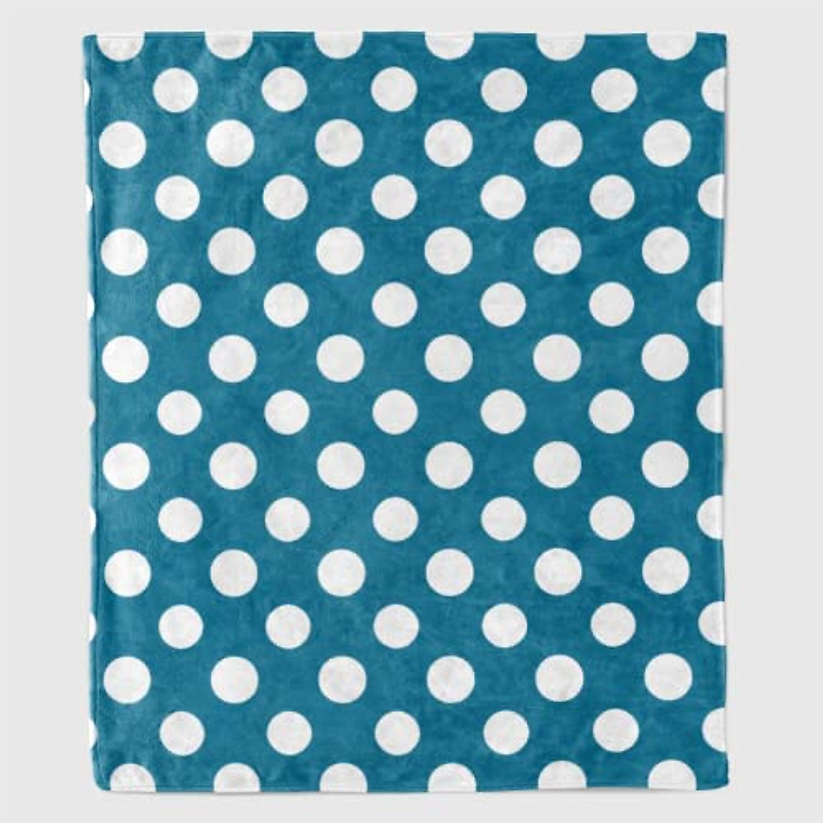 Porter ST. Sofa Couch 50" x 60" Decorative Polka Dots Blue Arctic Fleece Throw Blanket