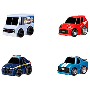 Little Tikes My First Cars Crazy Fast Cars Police Car (Trooper) Pullback Toy Car Vehicle with Epic Speed and Distance, Goes up to 50 ft