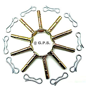 Gavin parts shop 738-04124A Shear Pins & 714-04040 Cotter Pins for MTD Cub Cadet Snow Blower 10 Set (0.25" x 1.5")
