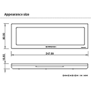 Barrowch External Expansion Display Screen with 8.8 Inches 1920 * 480px Multifunction Synchronous Monitoring Interface (FBEHD-01)