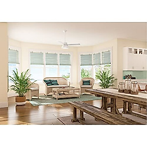 Hunter Fan Company, 54151, 52 inch Loki Fresh White Ceiling Fan with LED Light Kit and Pull Chain