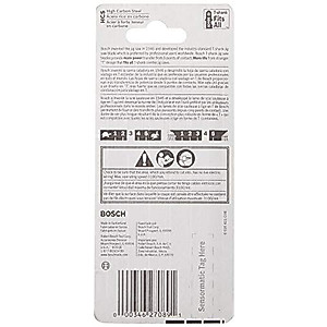 BOSCH T101BR 5-Piece 4 In. 10 TPI Reverse Pitch Clean for Wood T-Shank Jig Saw Blades