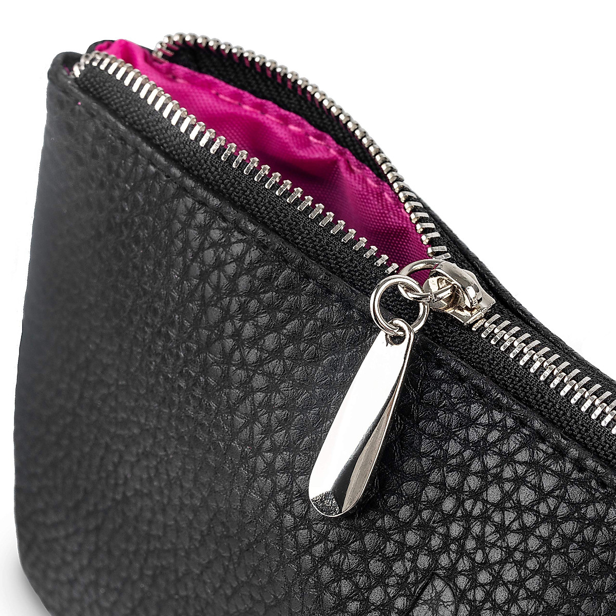 Beauty Junkees Makeup Brush Case Cosmetic Bag Black Make Up Brush Holder Pouch or Cosmetic Storage Organizer for Purse or Travel, Large Enough to Carry All Size Brushes, Cruelty Free