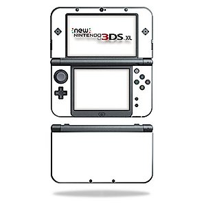 MightySkins Skin Compatible with New Nintendo 3DS XL (2015) Cover wrap Sticker Skins Solid White