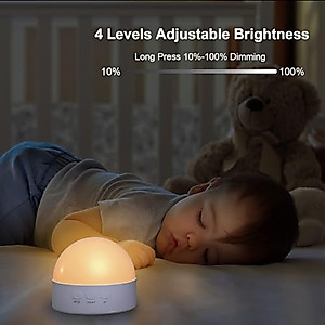 Kintion Portable LED Night Lamp for Kids and Adult(with RGB Mode), Bedside Dimmable Warm Night Light, Soft Eye Caring Night Light for Kids Breastfeeding and Sleep Aid, 8 Colors, 2pcs