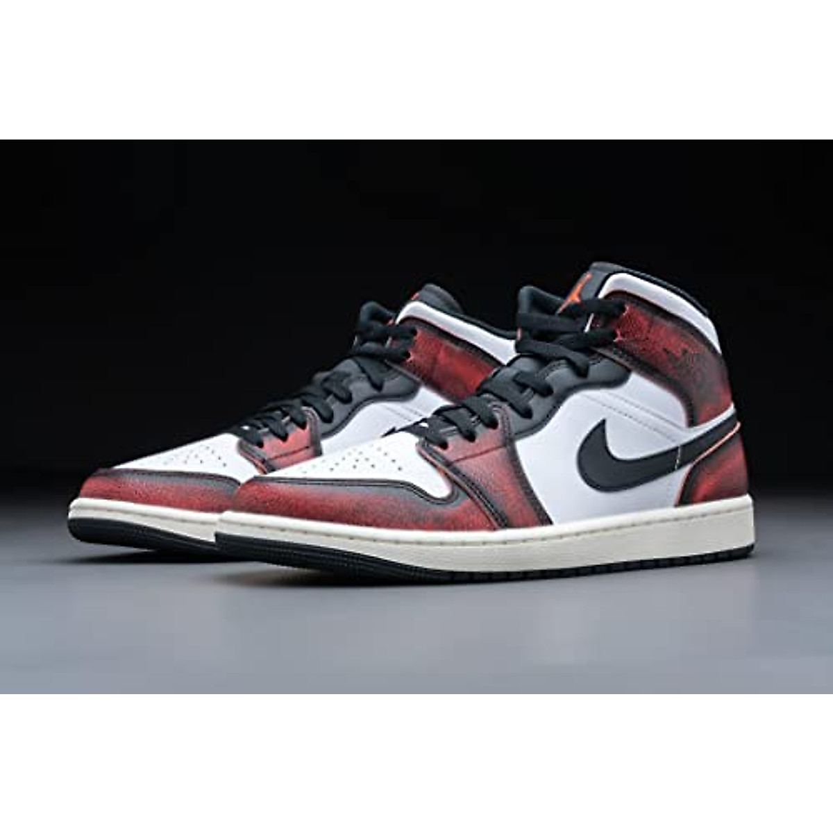 Nike AIR Jordan 1 MID SE Black/Infrared 23/White-SAIL DV9565 006 Men's Size 9