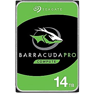 Seagate Barracuda Pro 14TB Internal Hard Drive Performance HDD – 3.5 Inch SATA 6 Gb/s 7200 RPM 256MB Cache for Computer Desktop PC (ST14000DM001) (Renewed)