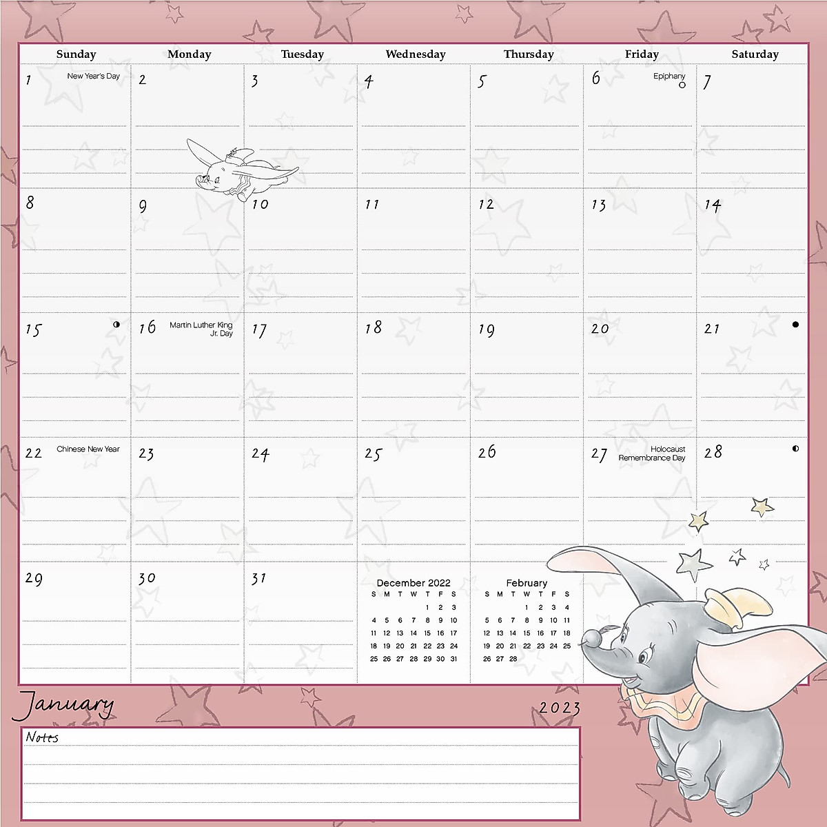 2023 Disney Classics Magnetic Family Calendar