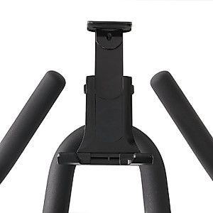 Sunny Health & Fitness Mobile Phone and Tablet Clamp Mount Holder for Bikes, Ellipticals, Treadmills and Other Handlebar Fitness Equipment