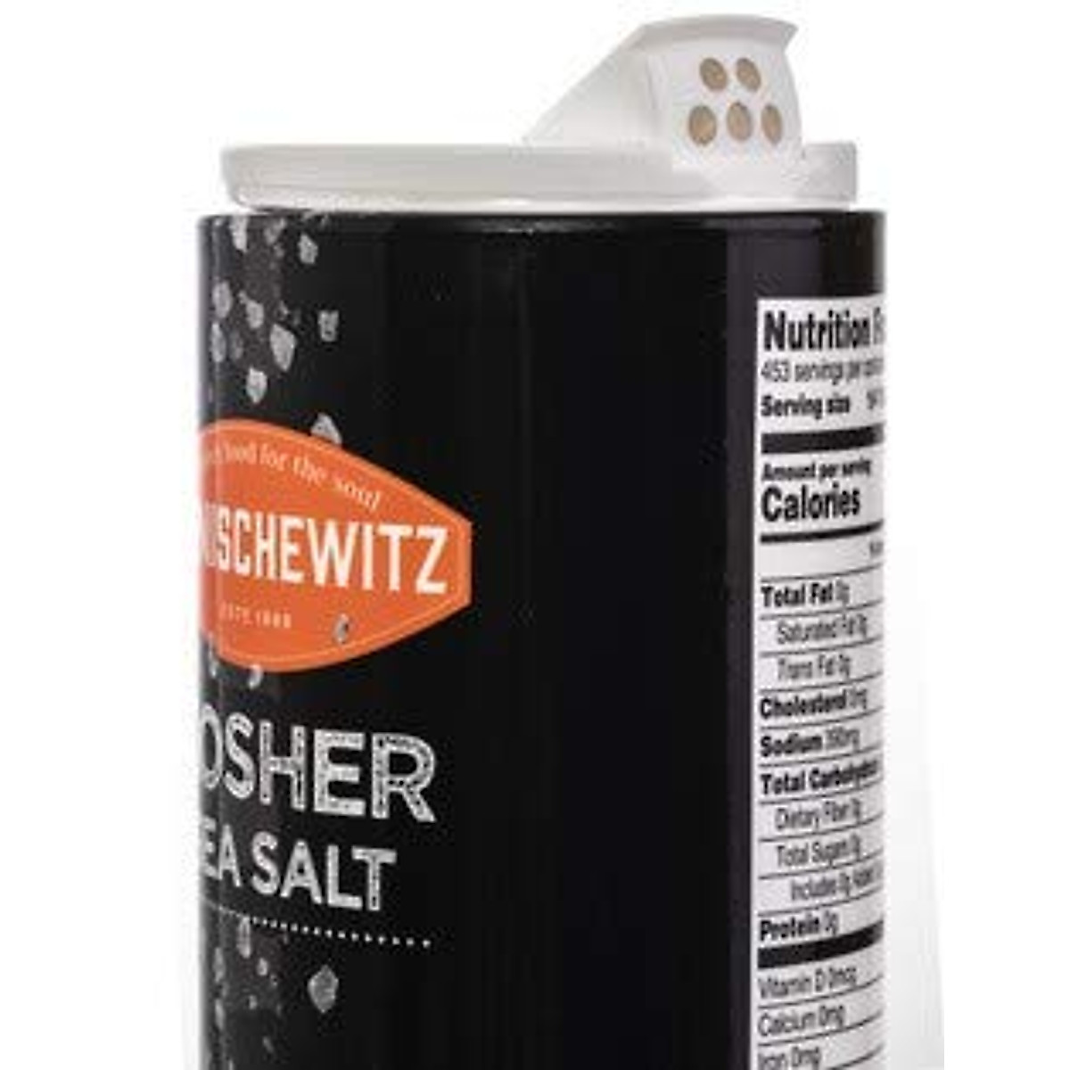 Manischewitz Premium Kosher Salt, Coarse Sea Salt, 16oz (1 Pound) Easy Pour Canister, Product of Italy, Pure Mediterranean Sea Salt. The Perfect Salt Grinder Refill!
