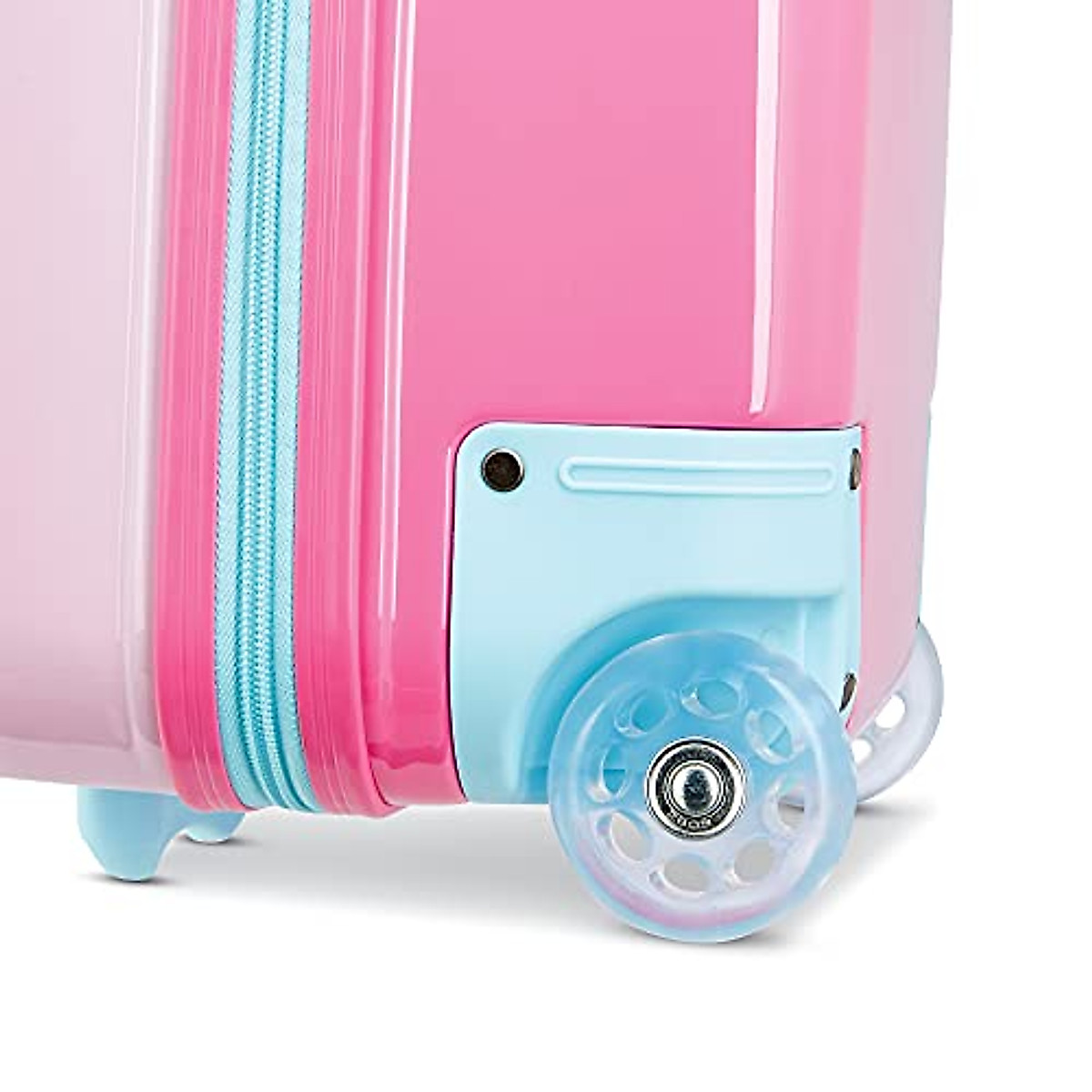 AMERICAN TOURISTER Kids' Disney Hardside Upright Luggage, Minnie, Carry-On 18-Inch