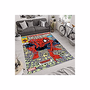 Comic Book Covers Rug, Chenille Rugs for Living Room, Bedroom Rug, Home Decor Rug, Modern Rug, Popular Rug, Kids Room Decor, Birthday Gifts, SD172.1 (31”x55”)=80x140cm