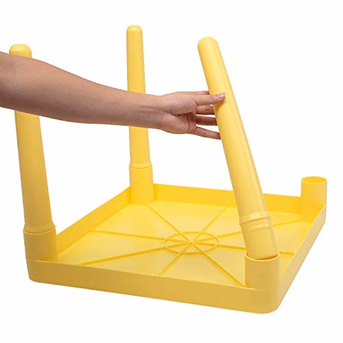 MENGKSet of Plastic Table and Chair for Children, One Desk and Four Chairs (50x50x46cm)