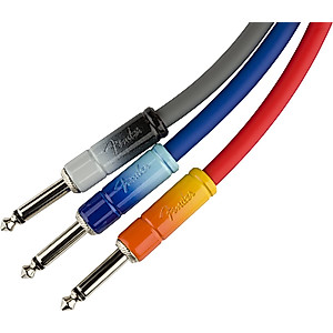 Fender Instrument Cable, 1/4" Straight, Tequila Sunrise (990810200)