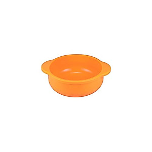 Honey Bear Kitchen Little Sturdy Silicone Snack Bowls (Set of 2, Orange Sherbet)
