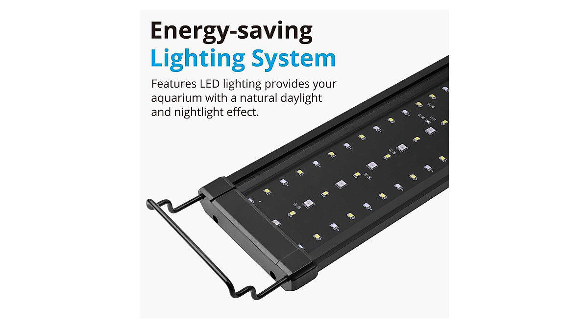 NICREW 36W Saltwater Aquarium Light, Marine LED Reef Light for Corals ...