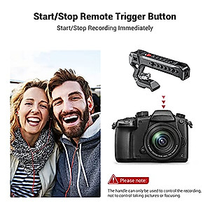 SmallRig NATO Top Handle with Record Start/Stop Remote Trigger for Sony/for Panasonic/for FUJIFILM/for Z CAM Cameras - 3322
