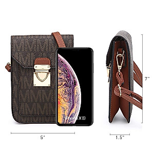 MKP COLLECTION Women Fashion Anti Theft Backpack and Small Crossbody Cell Phone Purse